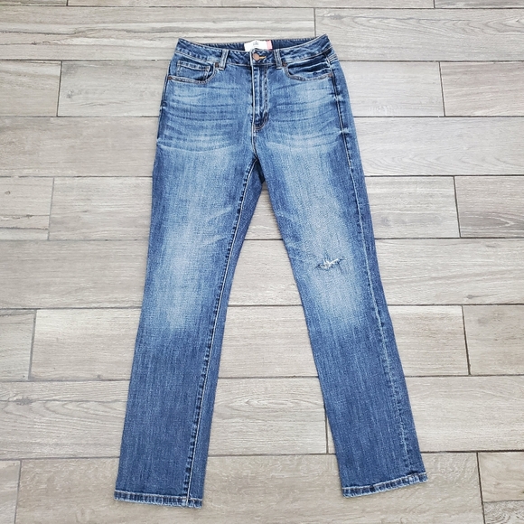CAbi | Jeans | Cabi Womens Cotton Blend Distressed Higher Straight ...